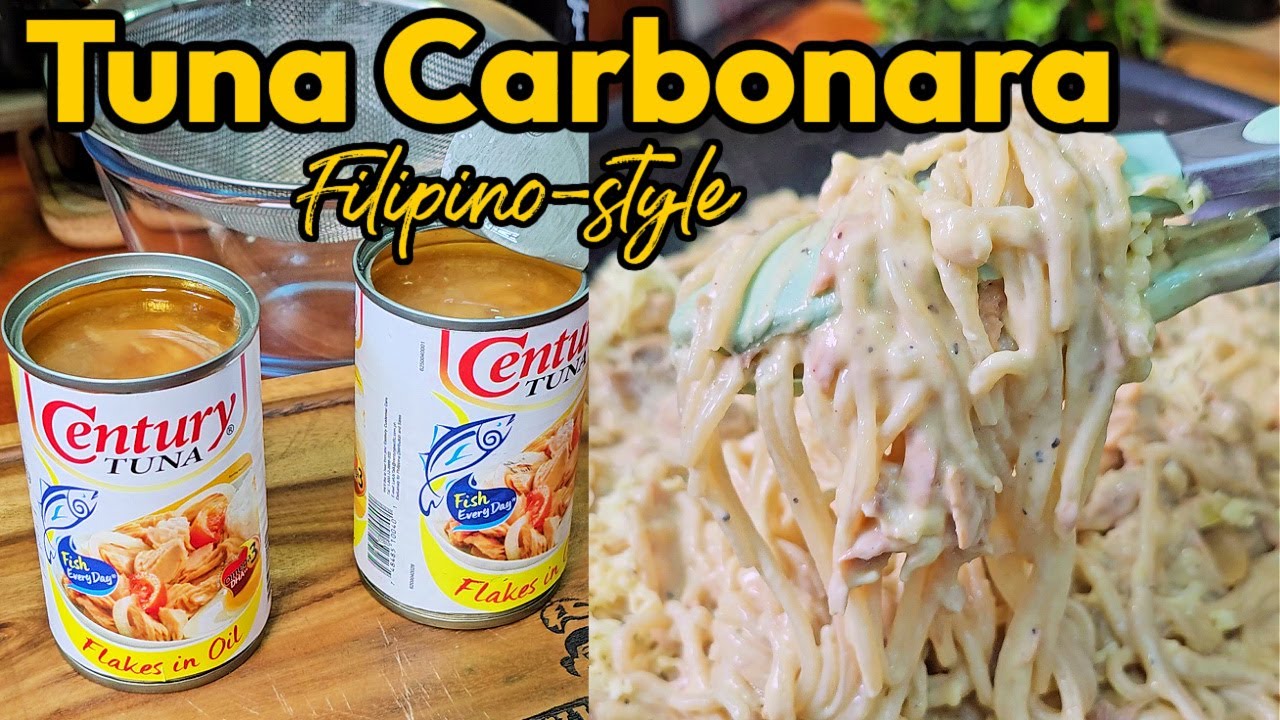 TUNA CARBONARA (Filipino-style) RECIPE - Diet Week Plan