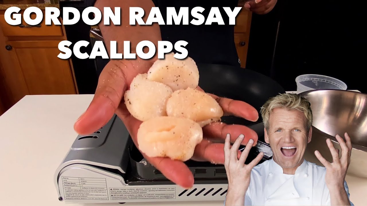 MAKING GORDON RAMSAY PAN SEARED SCALLOP RECIPE !! - Diet Week Plan